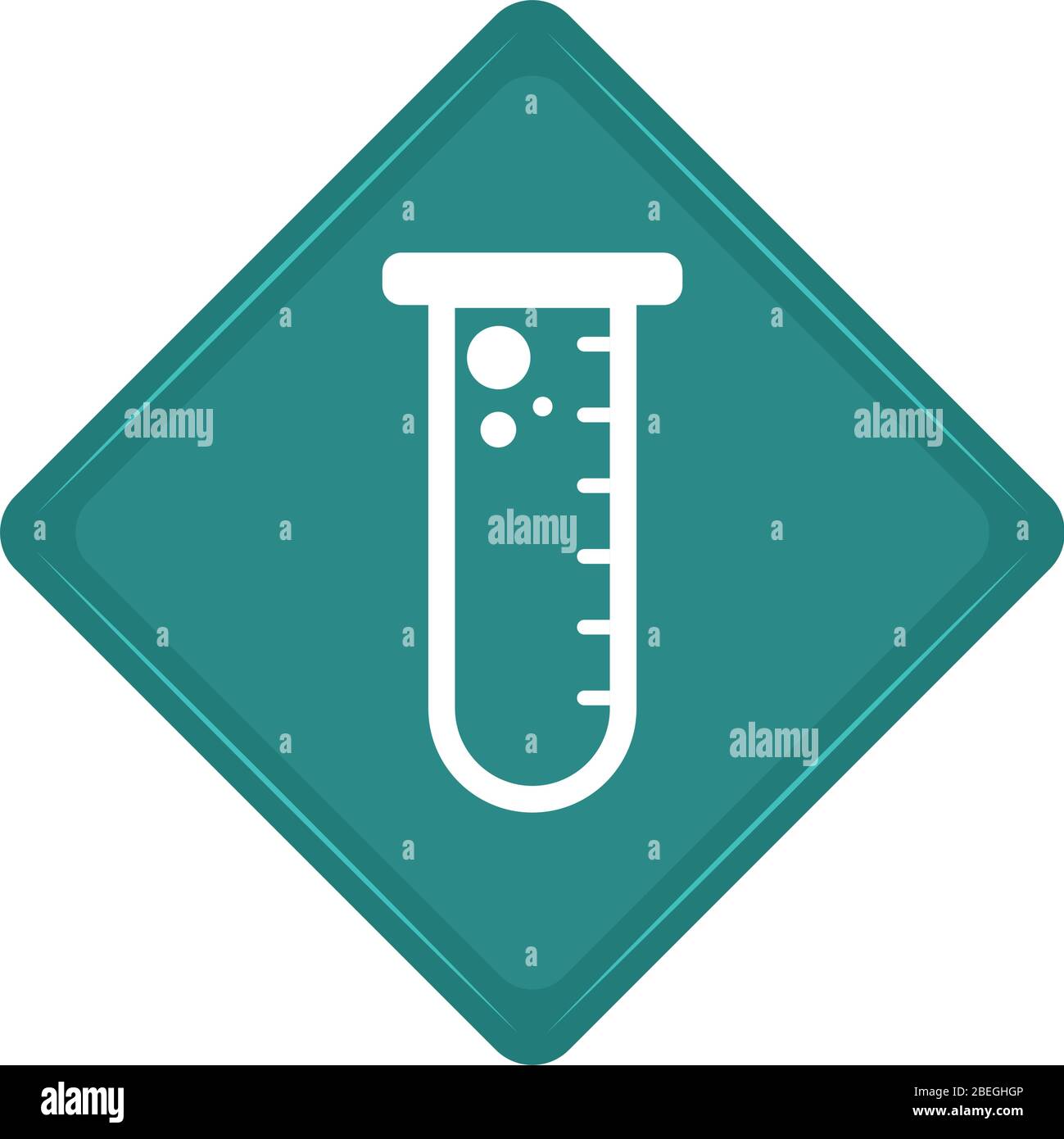 Sticker of a test tube icon Stock Vector Image & Art - Alamy
