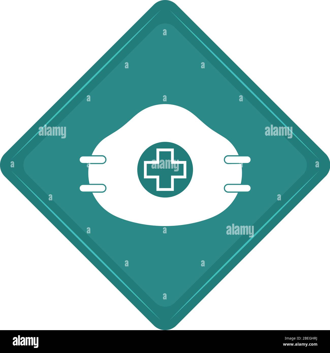 Sticker of a n95 mask icon Stock Vector Image & Art - Alamy