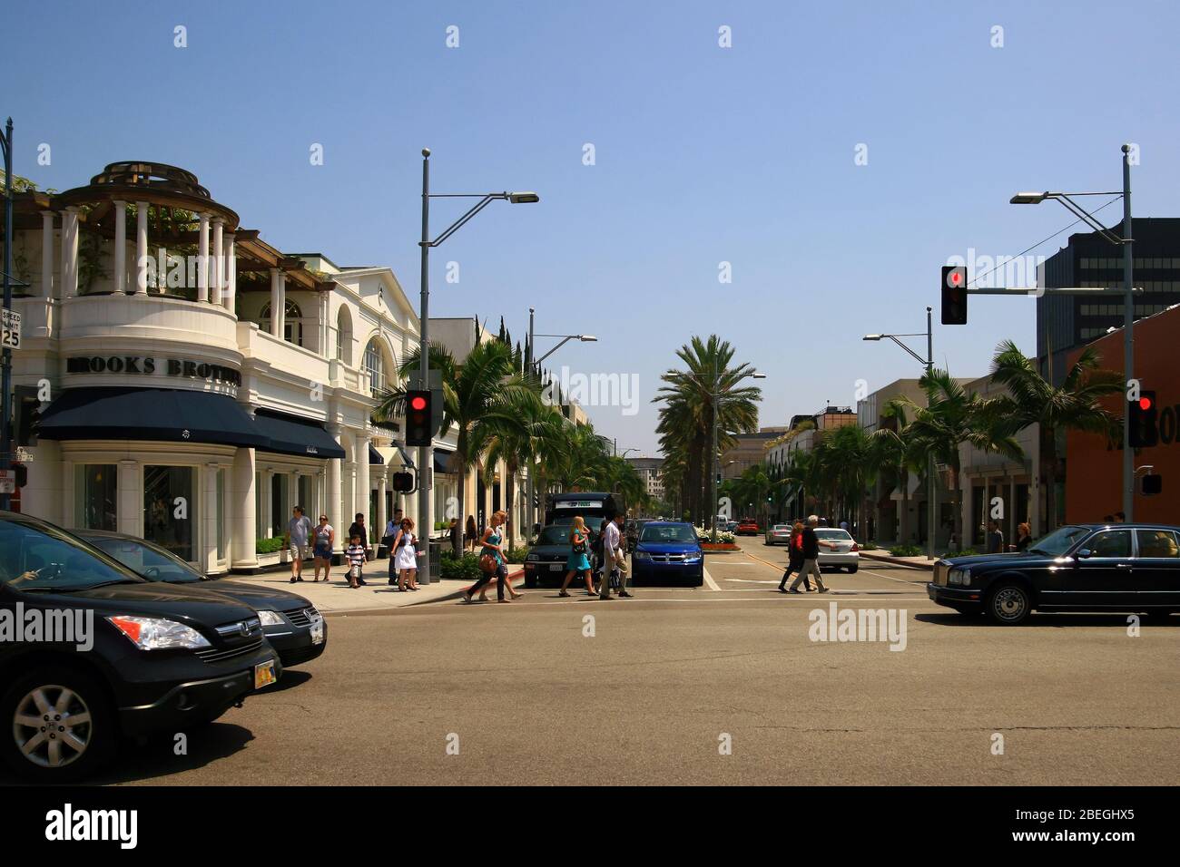 Los angeles beverly hills street view hi-res stock photography and ...