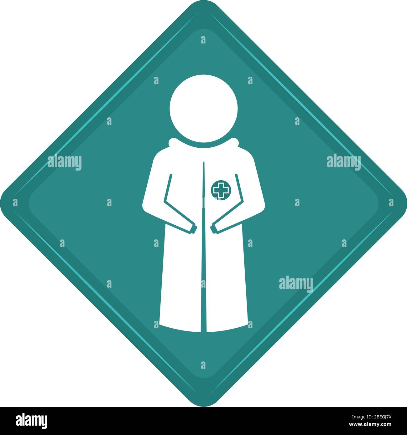 Sticker of a doctor icon Stock Vector Image & Art - Alamy