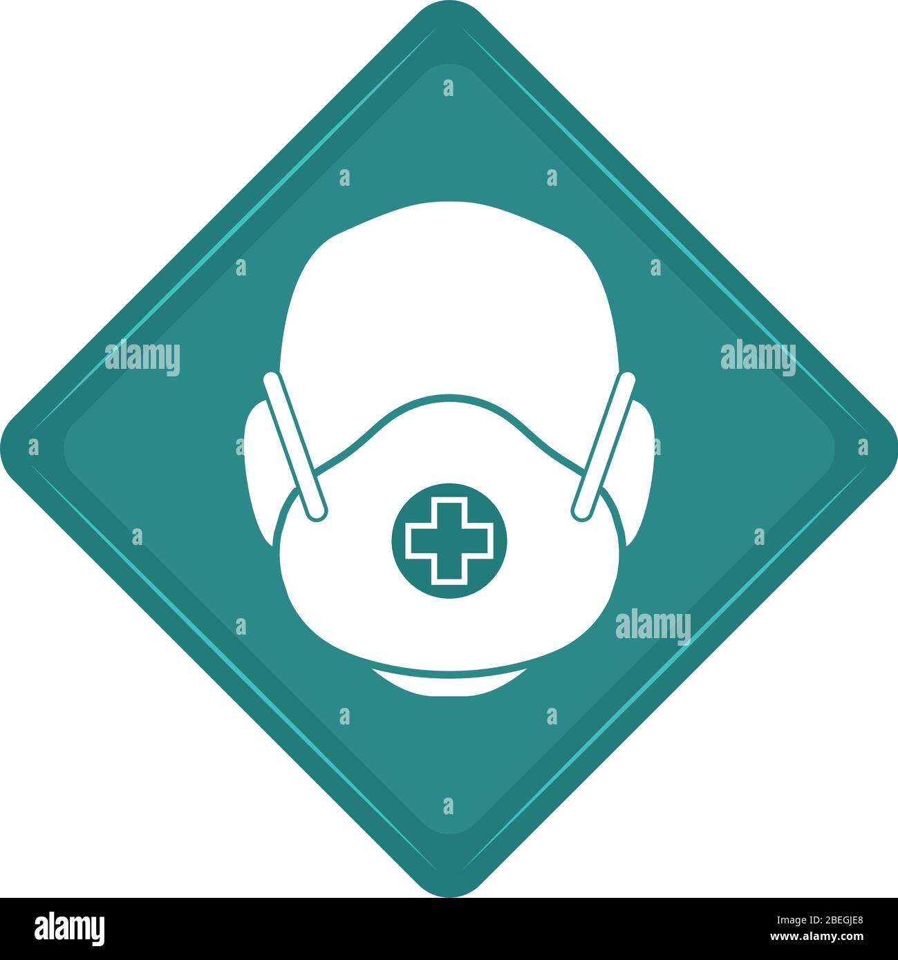 Sticker of a man with n95 mask icon Stock Vector Image & Art - Alamy