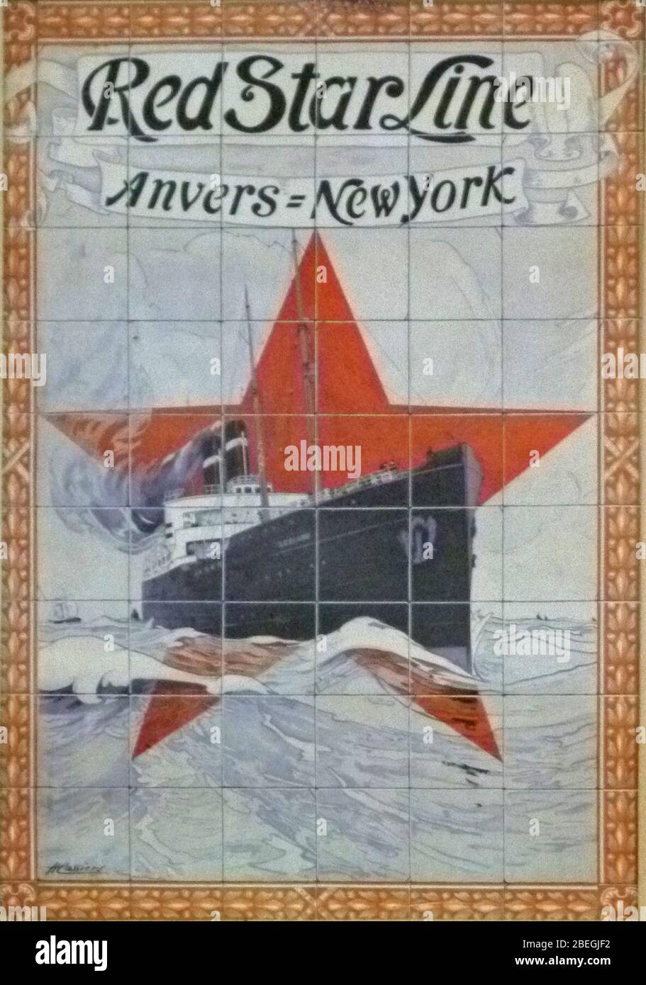 Red star line hi-res stock photography and images - Alamy