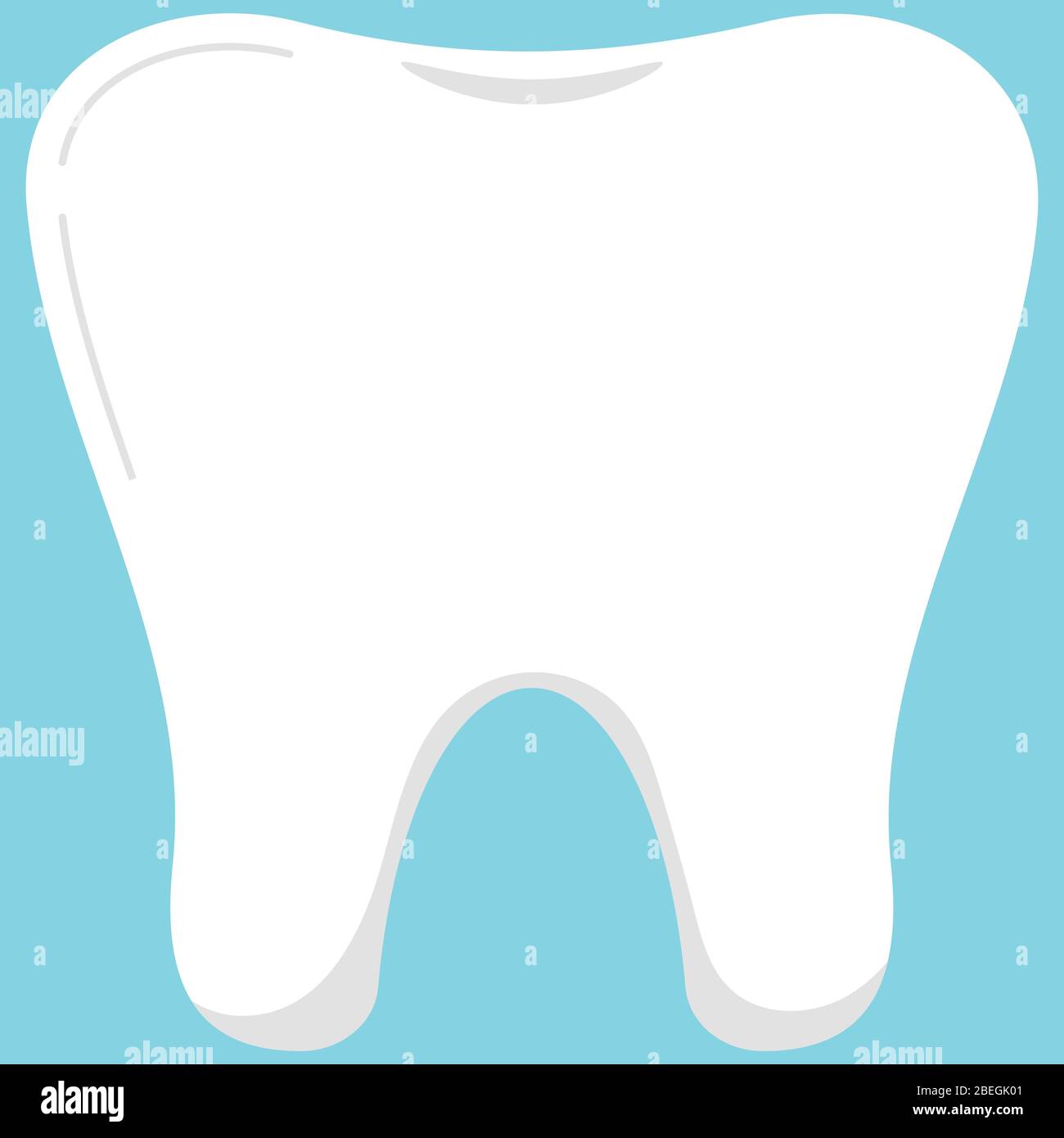 Single healthy tooth isolated Stock Vector Images - Alamy
