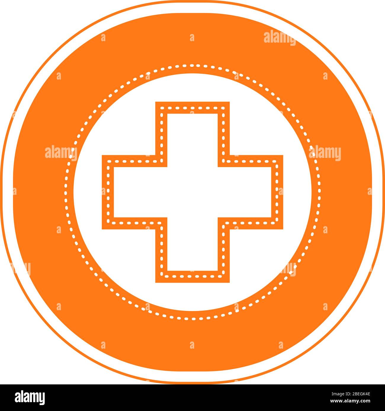 Hospital signal in a sticker Stock Vector Image & Art - Alamy