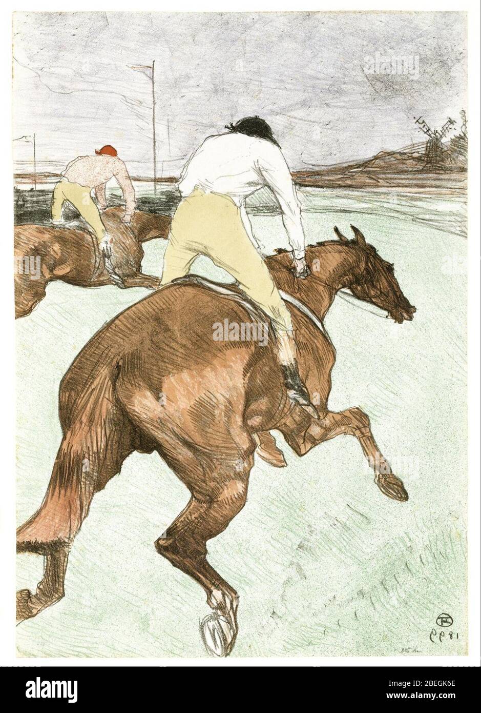 Henri de Toulouse-Lautrec - The Jockey Stock Photo - Alamy