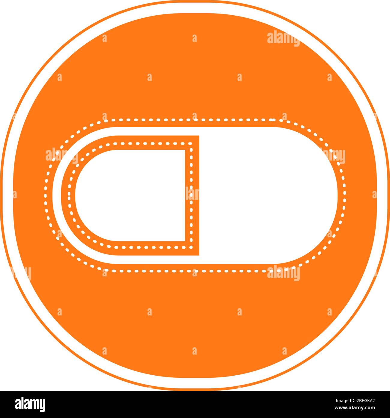 Sticker of a pill icon Stock Vector Image & Art - Alamy