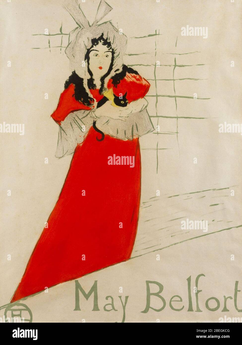 Henri de Toulouse-Lautrec May Belfort poster 1895 Stock Photo - Alamy
