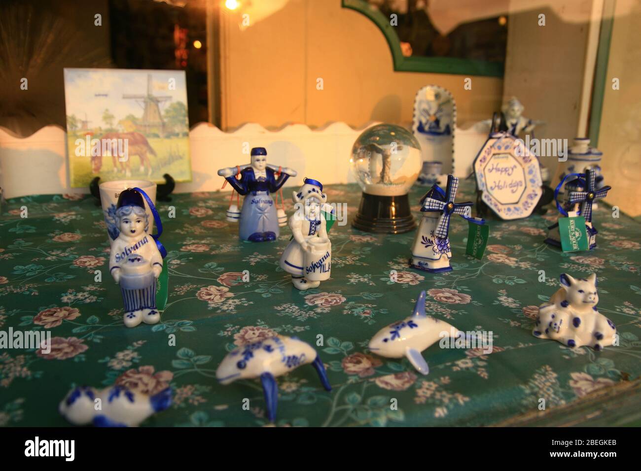 Solvang, AUG 16, 2009 - Close up of some cute Danish style Figurine ...