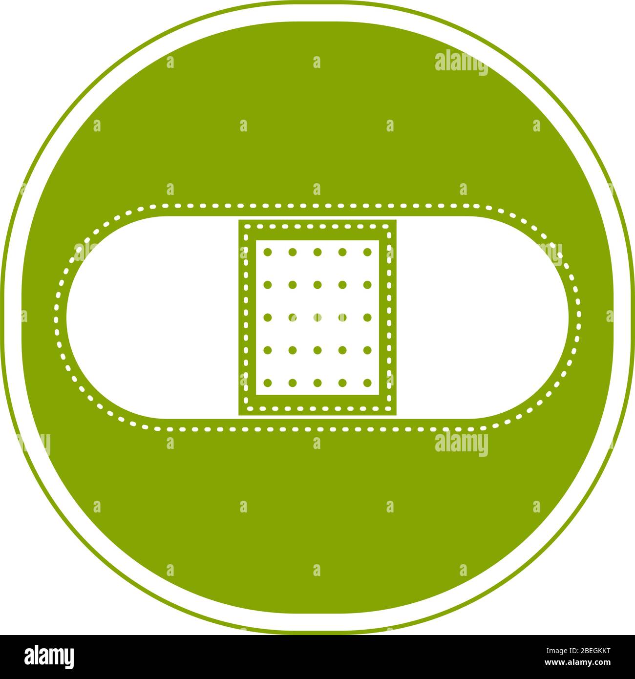 Sticker of a band-aid icon Stock Vector Image & Art - Alamy