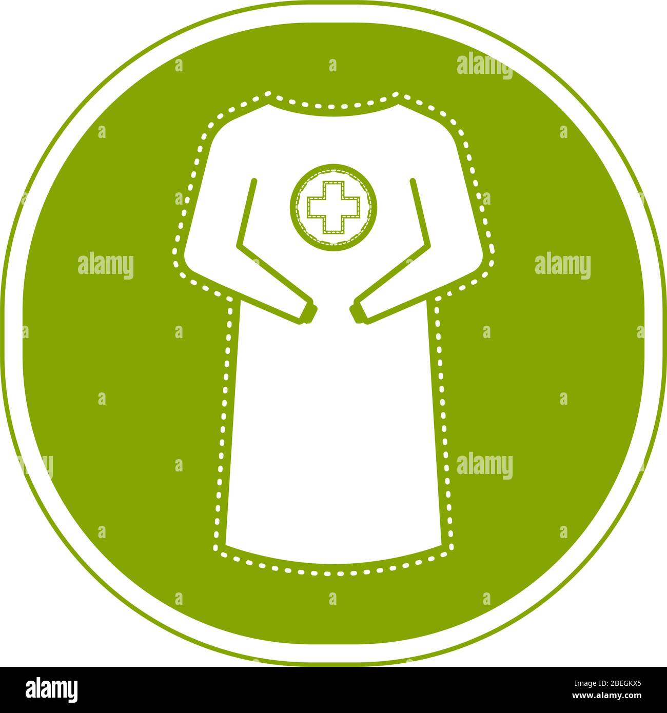 A medical gown Stock Vector Images - Alamy