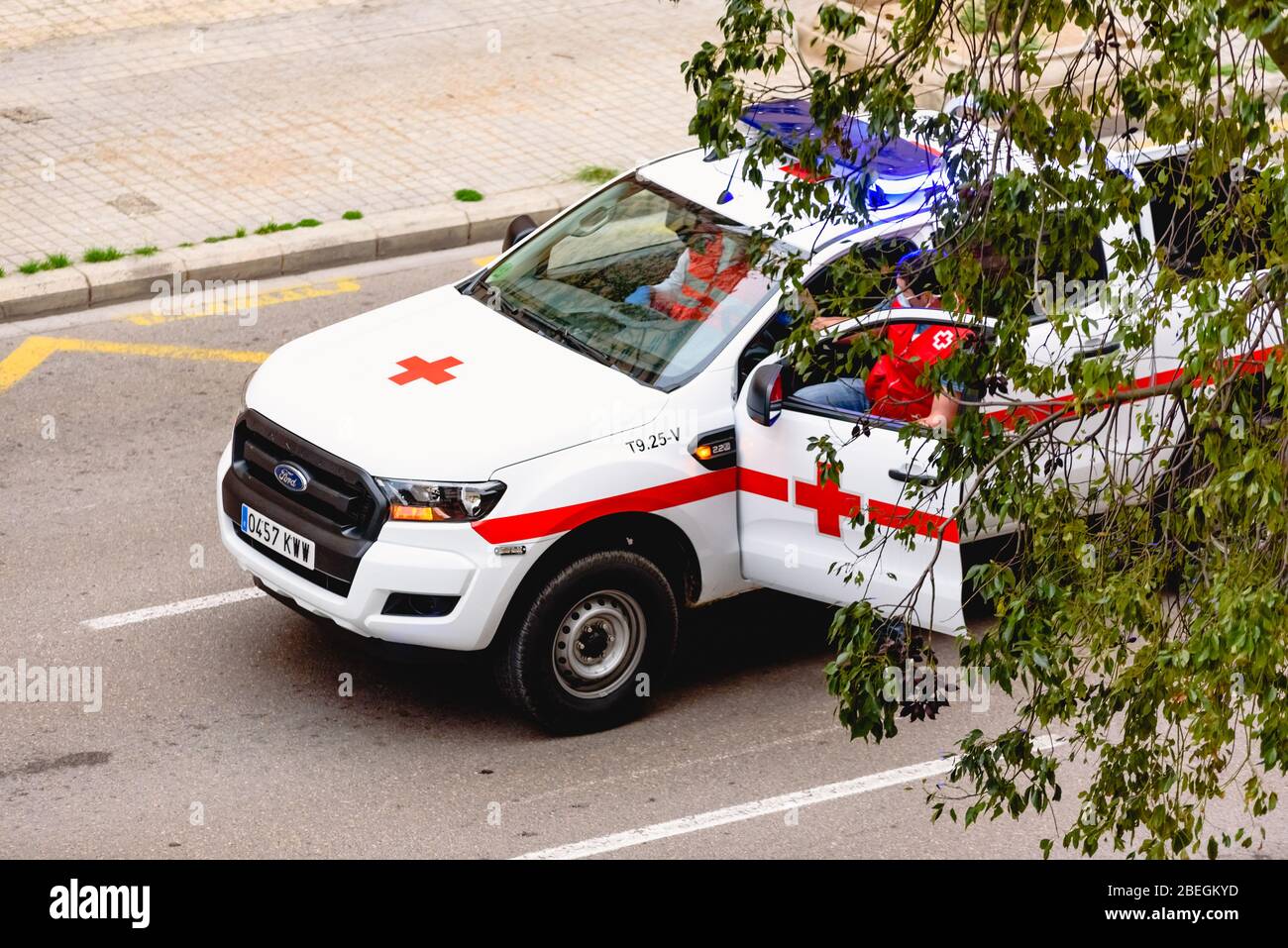 Spanish red cross hi-res stock photography and images - Alamy