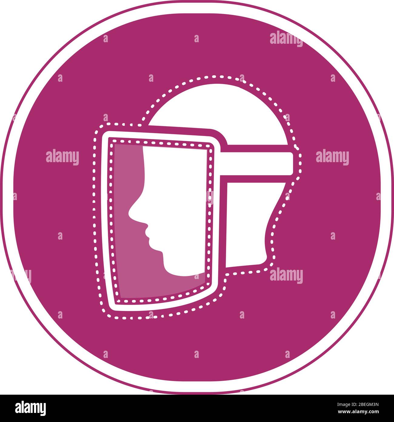 Sticker of a face visor icon Stock Vector Image & Art - Alamy