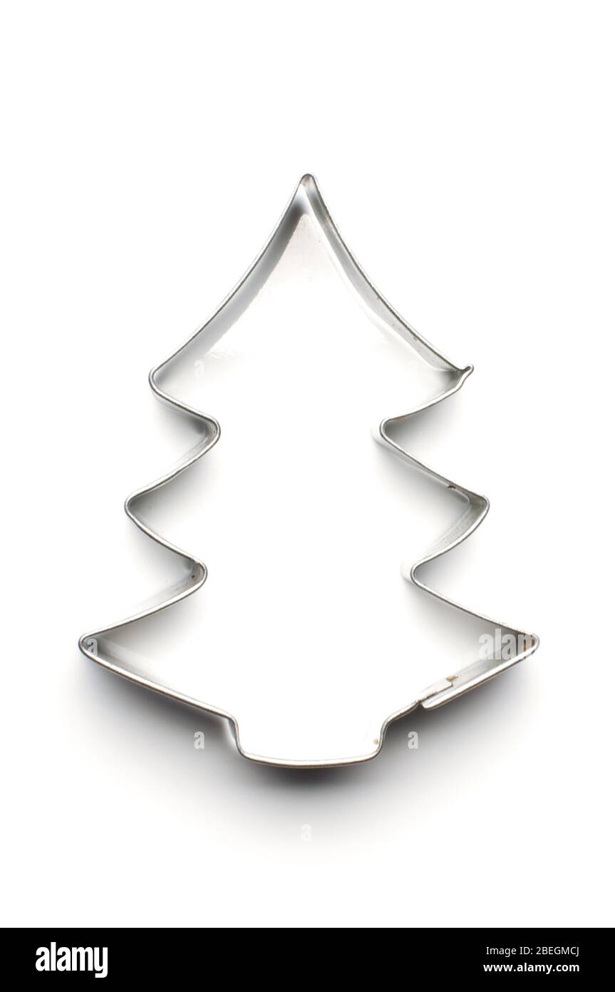 Tin foil Christmas tree shape for biscuits and gingerbread cooking ...