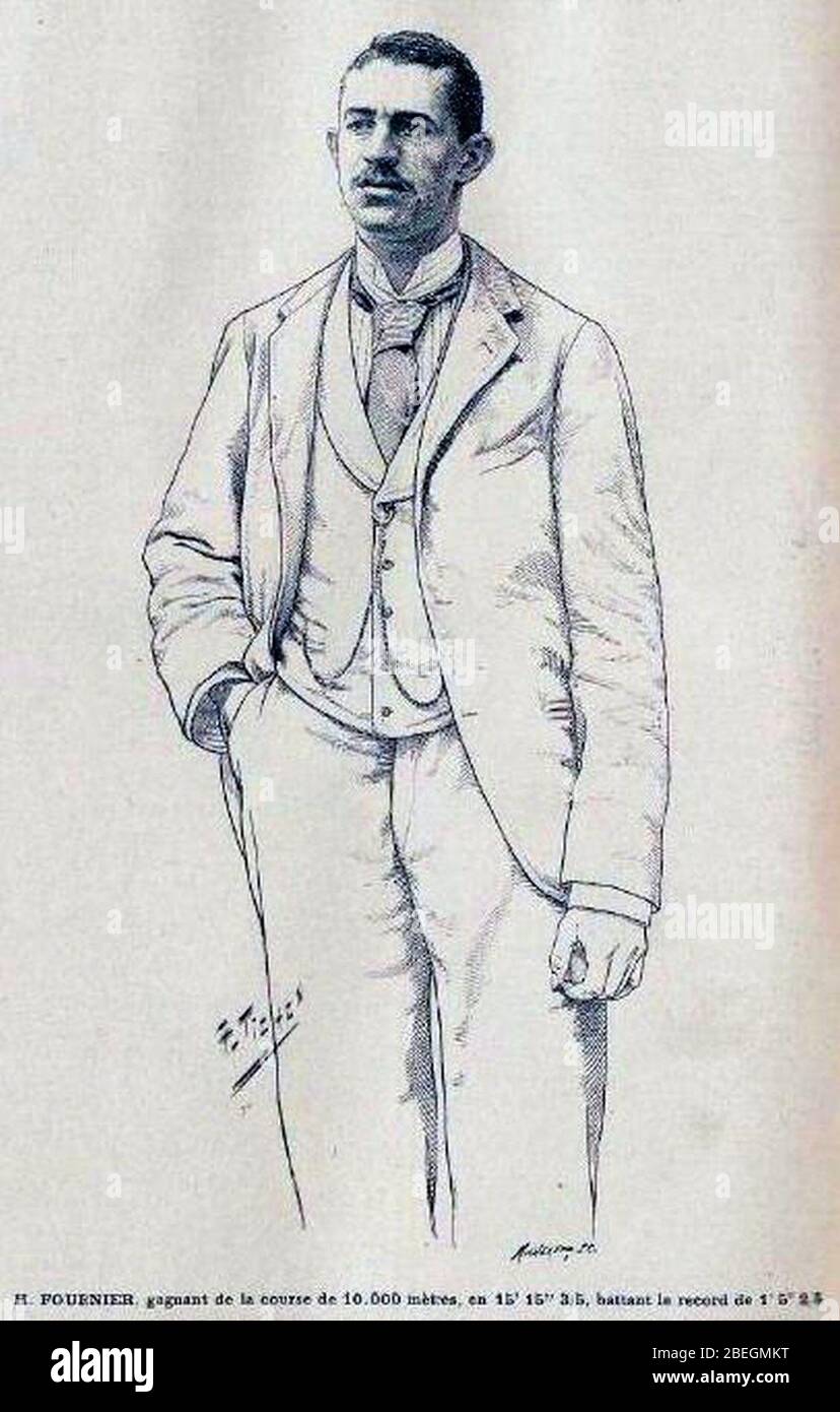 Henri Fournier en 1892 Stock Photo - Alamy