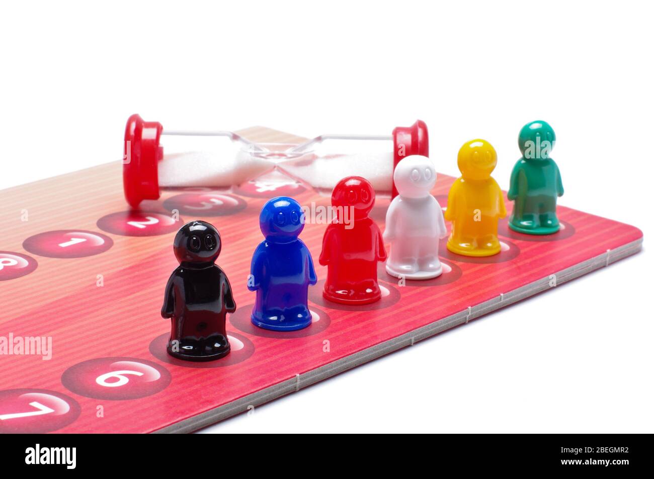 Board game playing equipment on the playing board close up Stock Photo ...