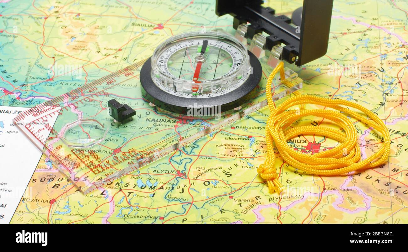 Analog map hi-res stock photography and images - Alamy