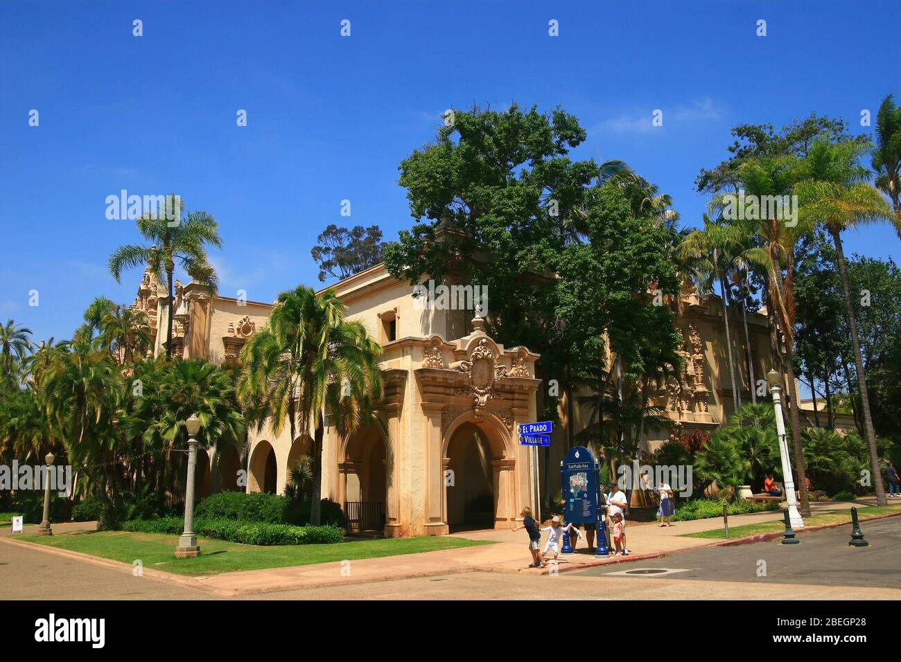 San Diego, AUG 20, 2009 - Sunny view of the Balboa Park Stock Photo - Alamy