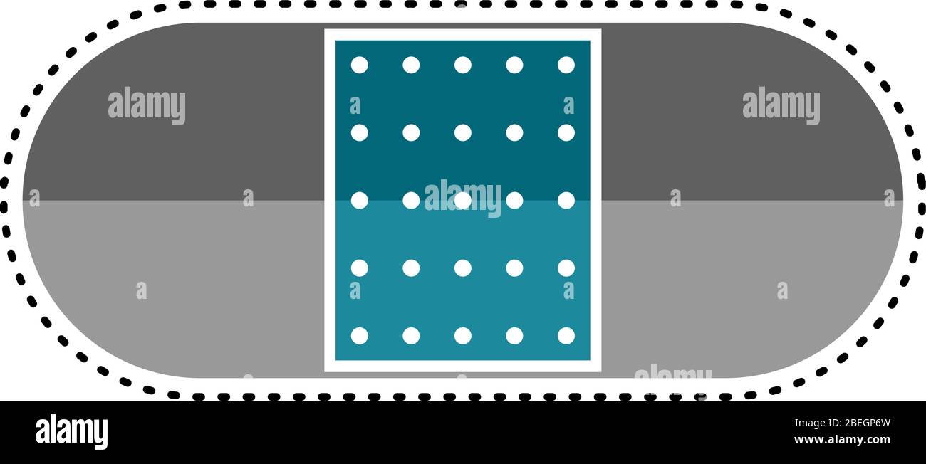 Dotted line band-aid icon Stock Vector Image & Art - Alamy