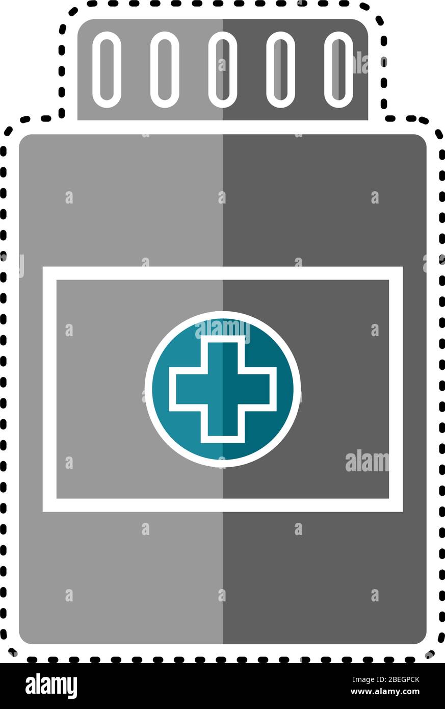 Medical bottle line art Cut Out Stock Images & Pictures - Alamy