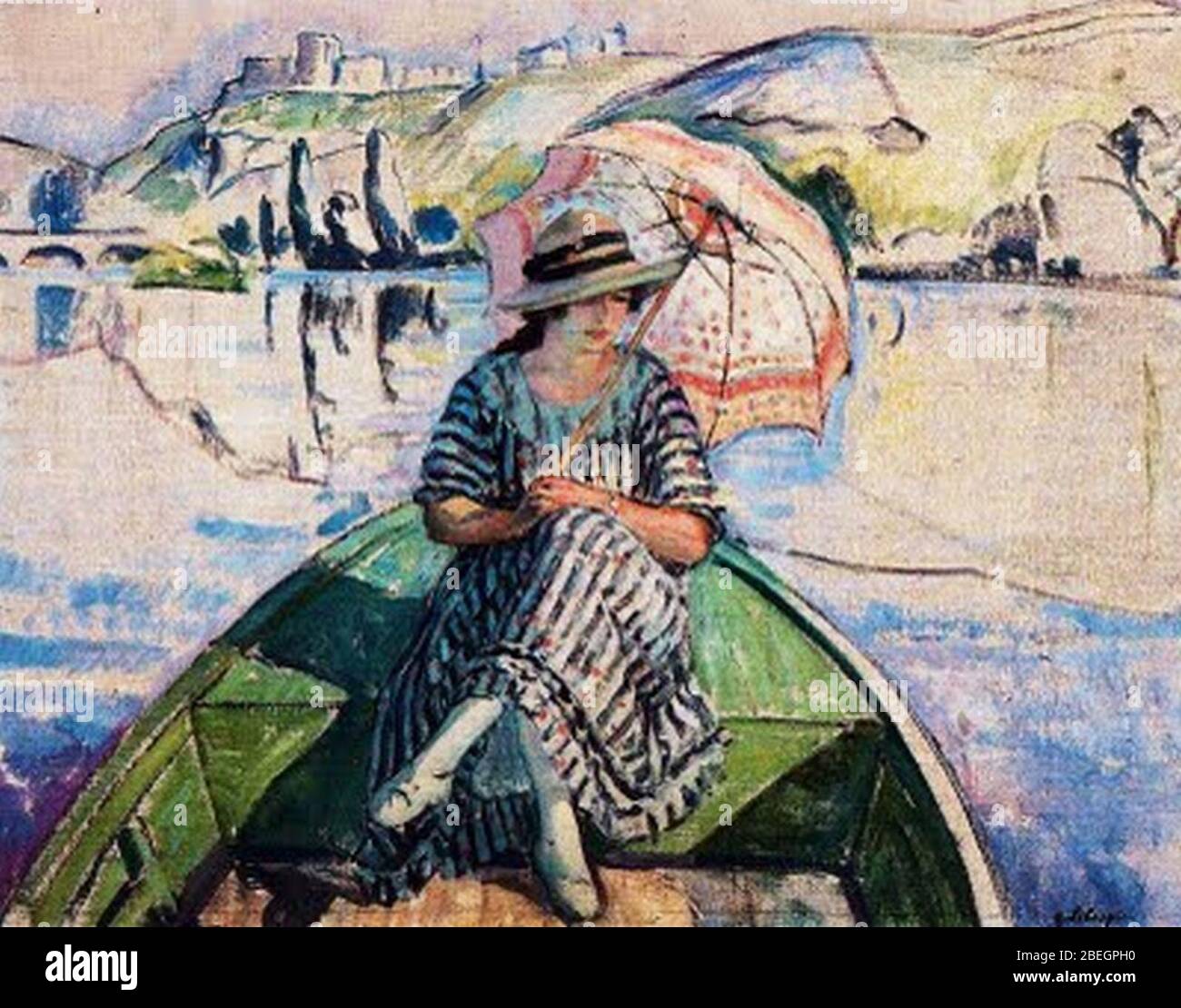 Henri Lebasque (French artist 1865-1937) Promenade Sur L'Eau 1918 Stock Photo - Alamy