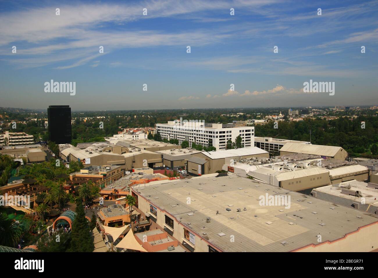 Aerial view universal studios hollywood hi-res stock photography and ...