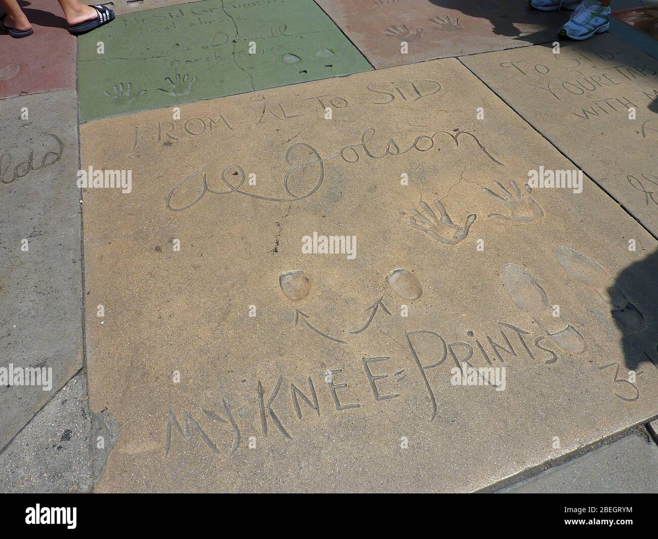 Los Angeles, AUG 11, 2009 - Sunny view of the Hollywood Footprints ...