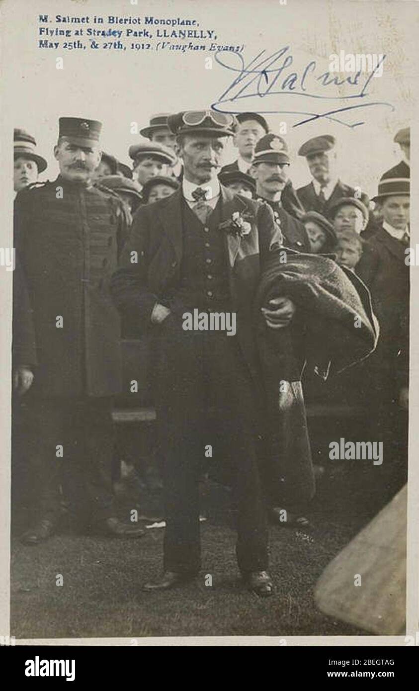 Henri Salmet at Llanelli 1912 Stock Photo - Alamy