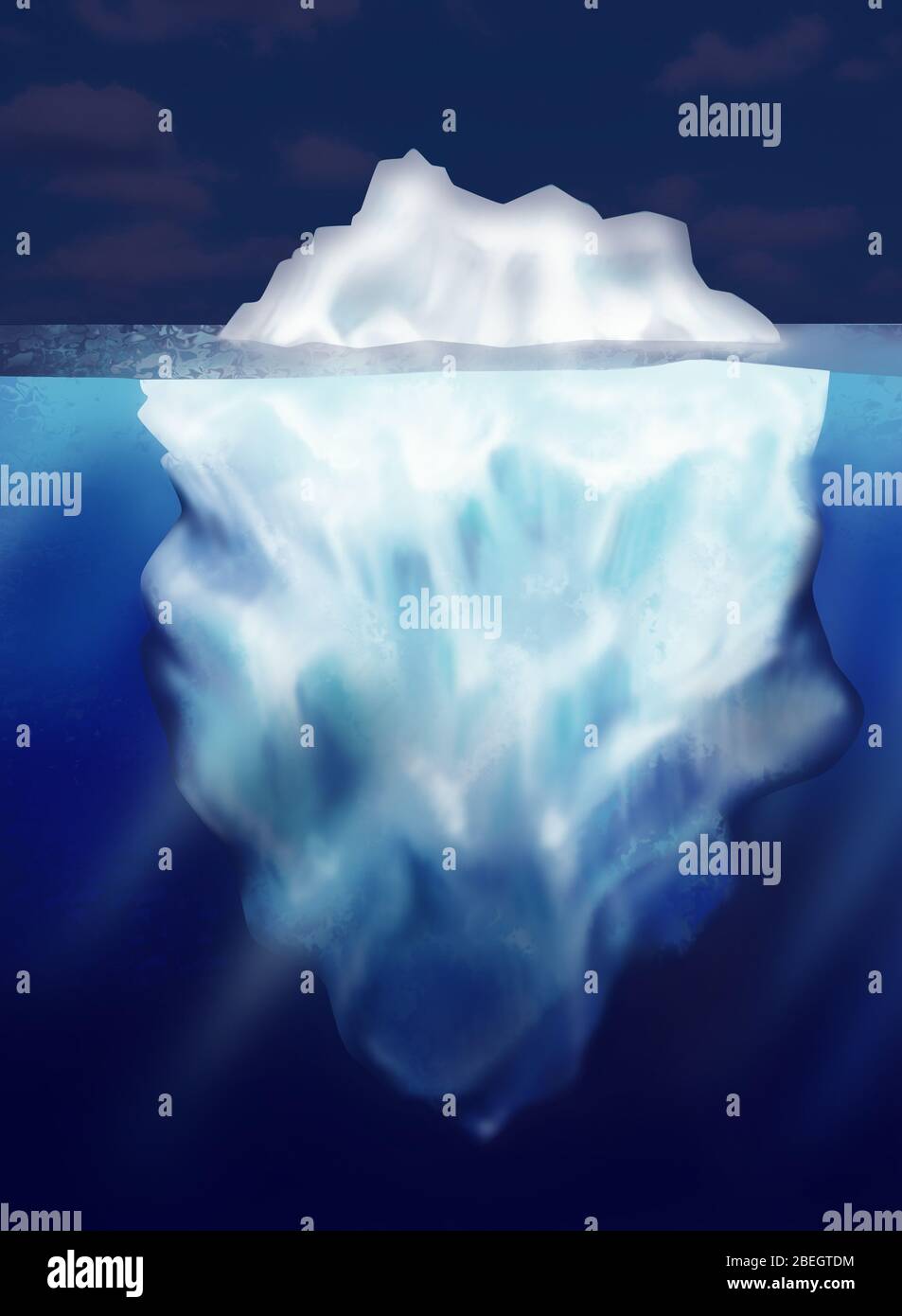 Submerged iceberg hi-res stock photography and images - Alamy