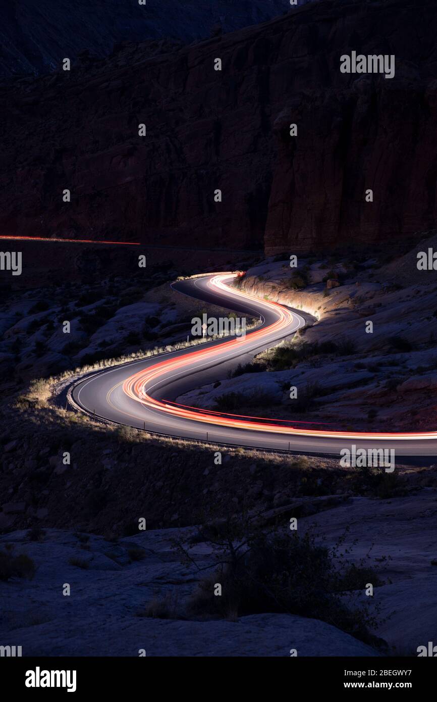 Car trails hi-res stock photography and images - Alamy