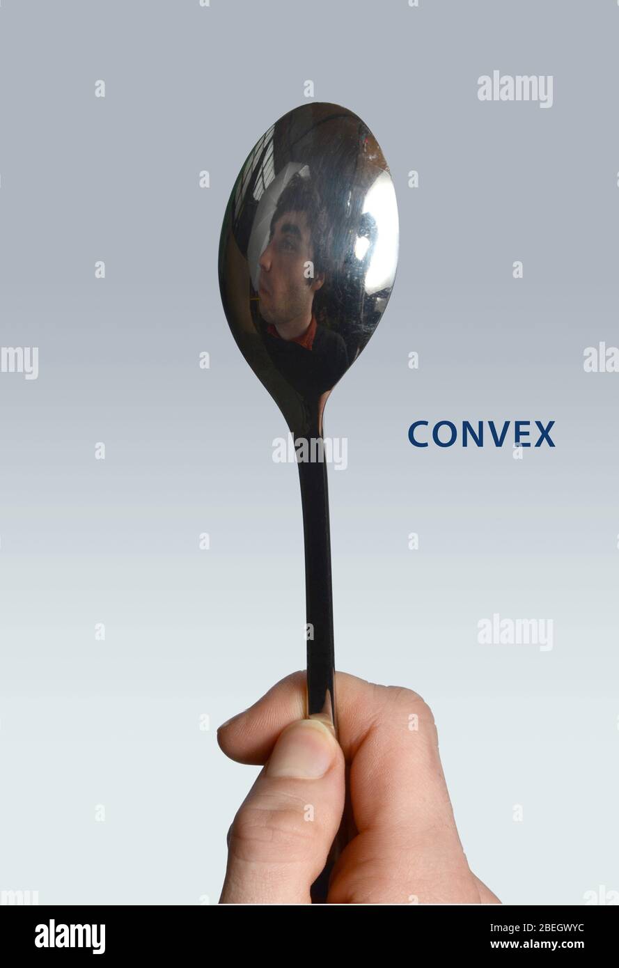 Reflection in Spoon Stock Photo - Alamy