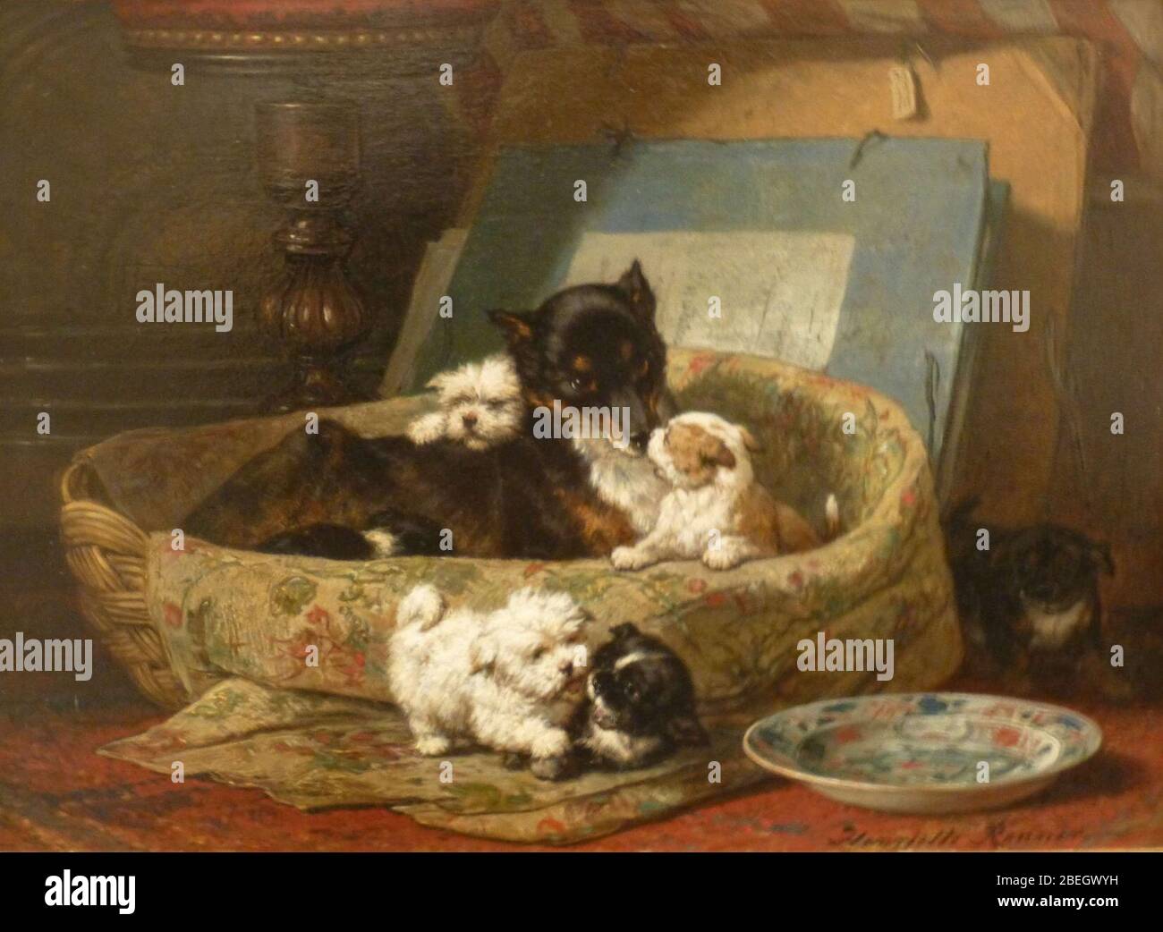 Henriette Ronner-Knip - The Little Rascals - 812015T19523 Stock Photo ...