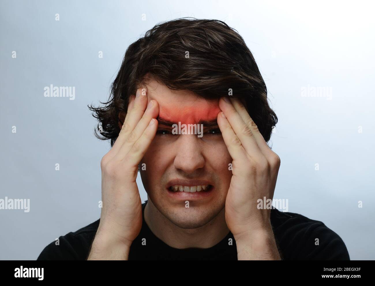 Pressure point headache hi-res stock photography and images - Alamy
