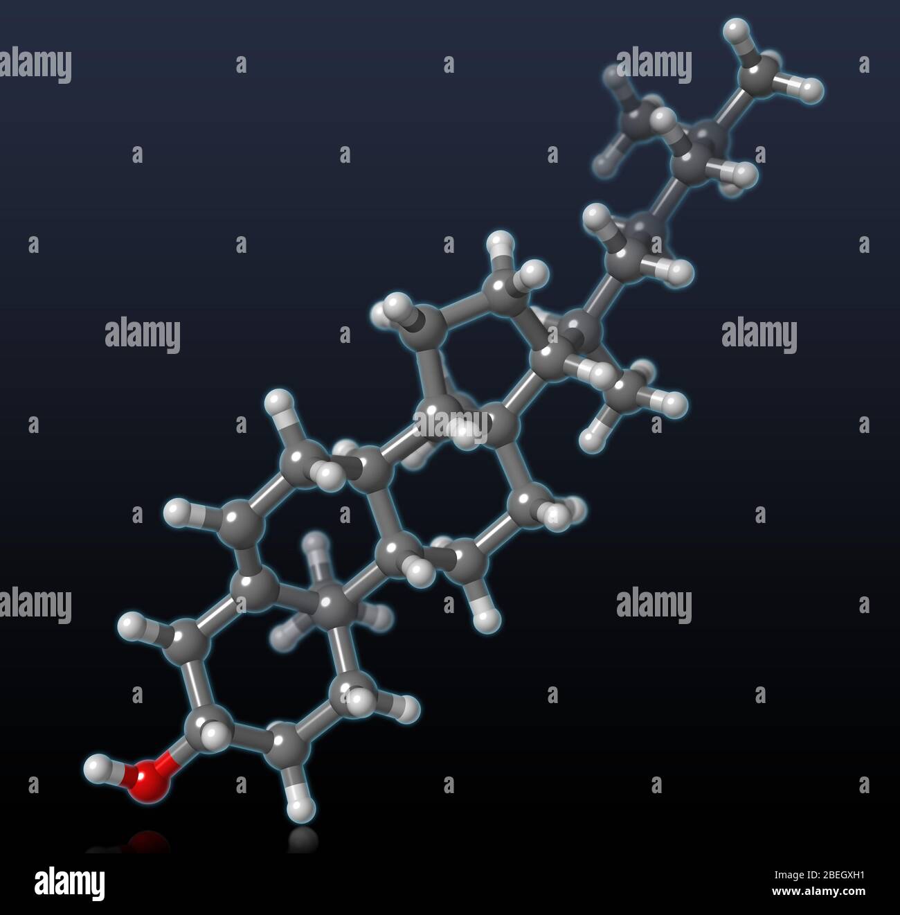 Cholesterol Molecular Model Stock Photo - Alamy