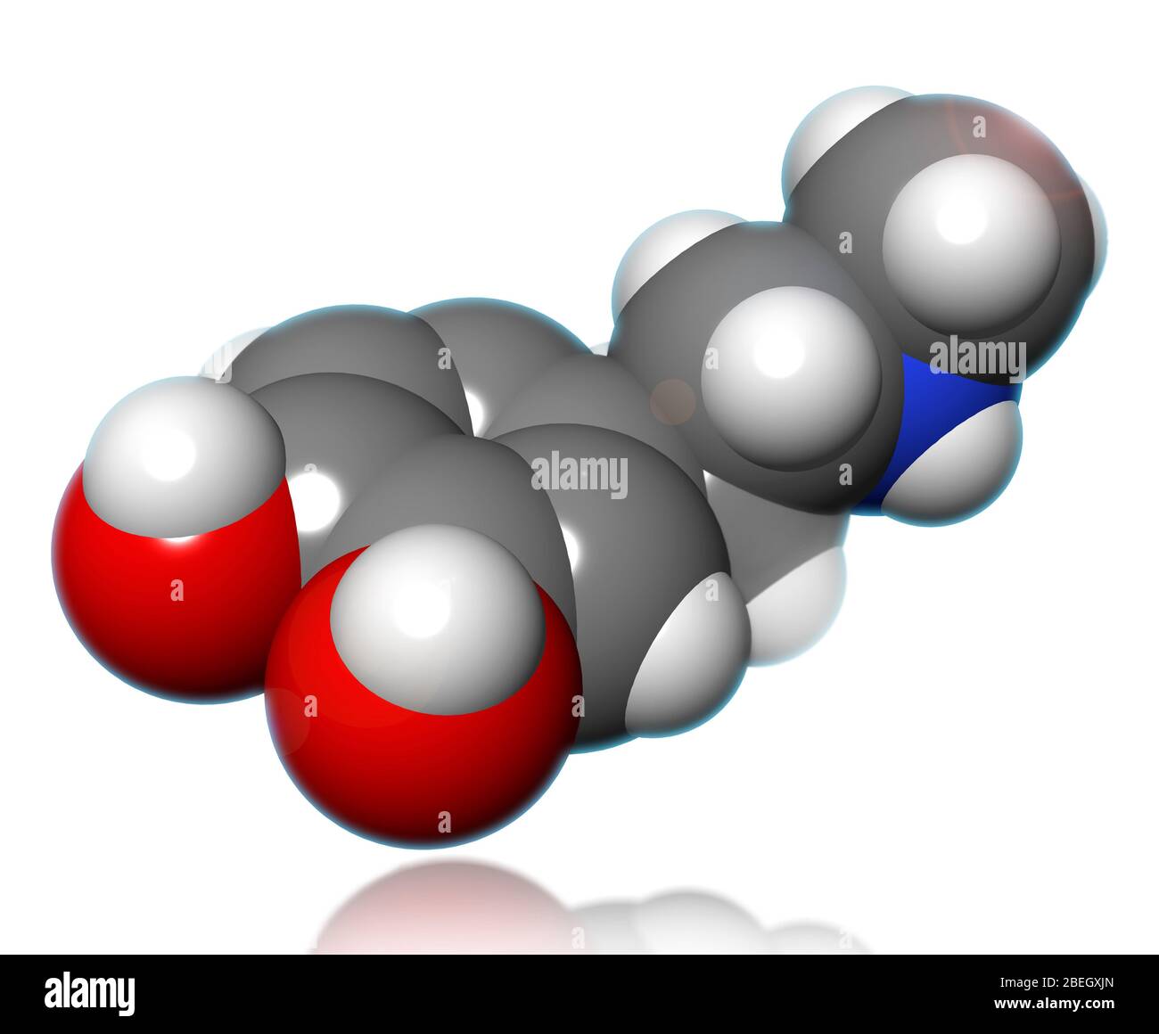 Adrenaline adrenalin epinephrine neurotransmitter molecule hi-res stock ...