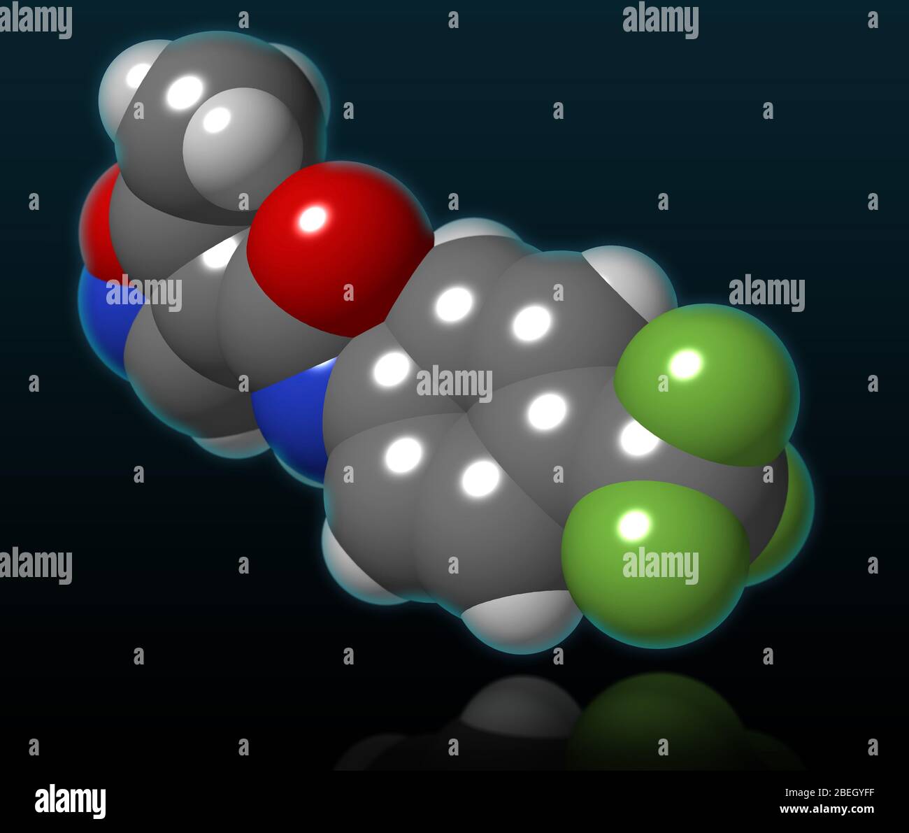 Leflunomide molecular model hi-res stock photography and images - Alamy