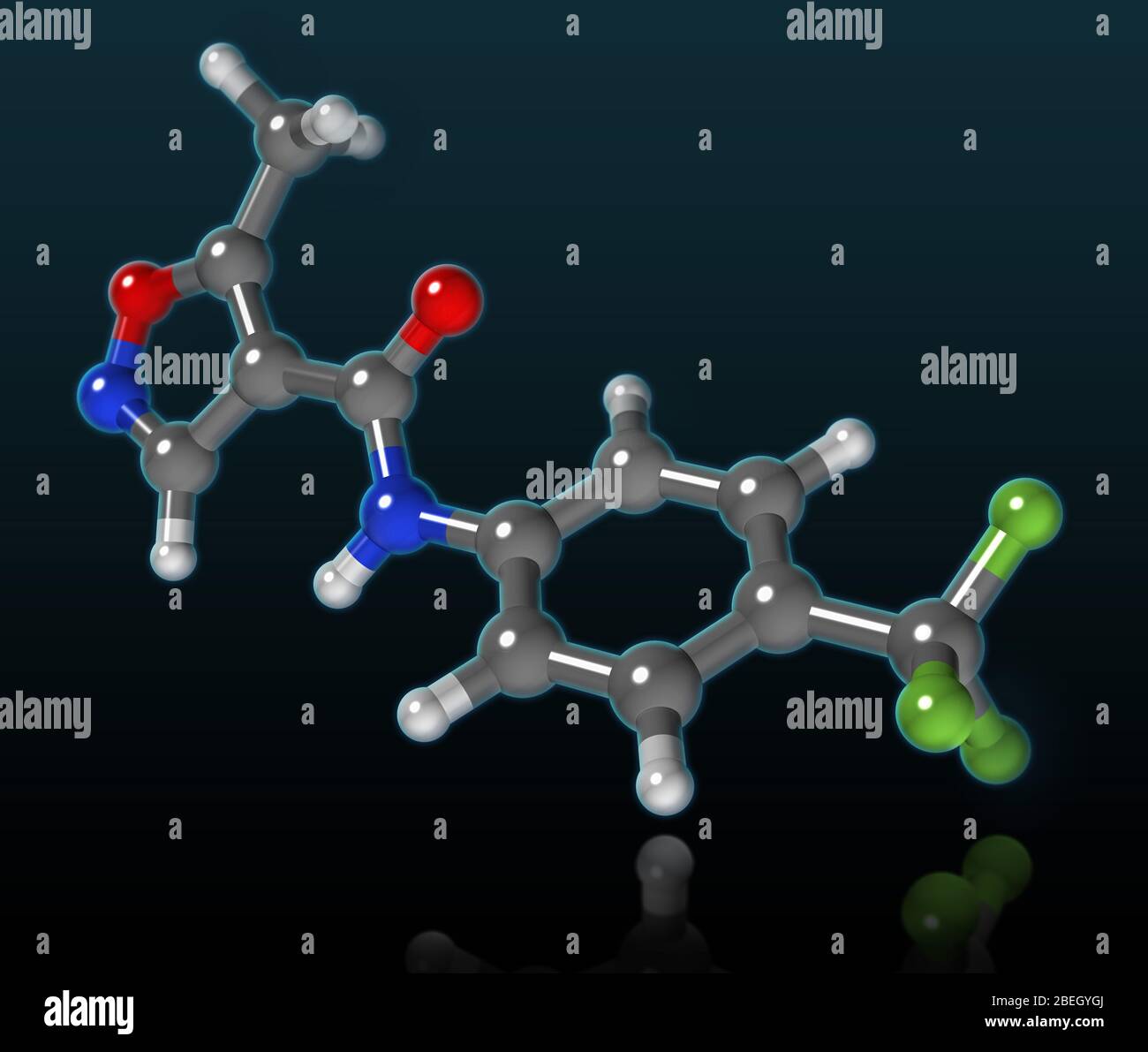 Leflunomide molecular model hi-res stock photography and images - Alamy