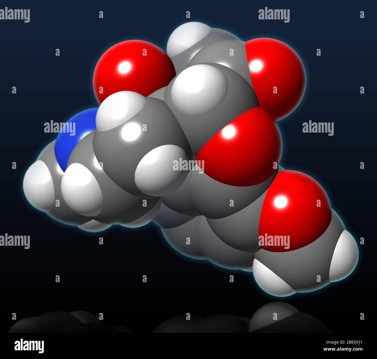 Oxycodone Molecular Model Stock Photo - Alamy
