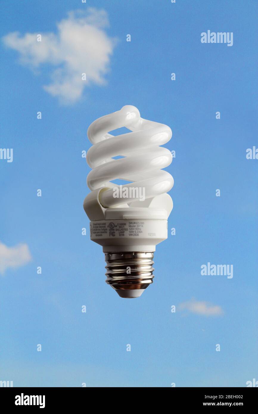 Compact fluorescent light blue sky hi-res stock photography and images ...