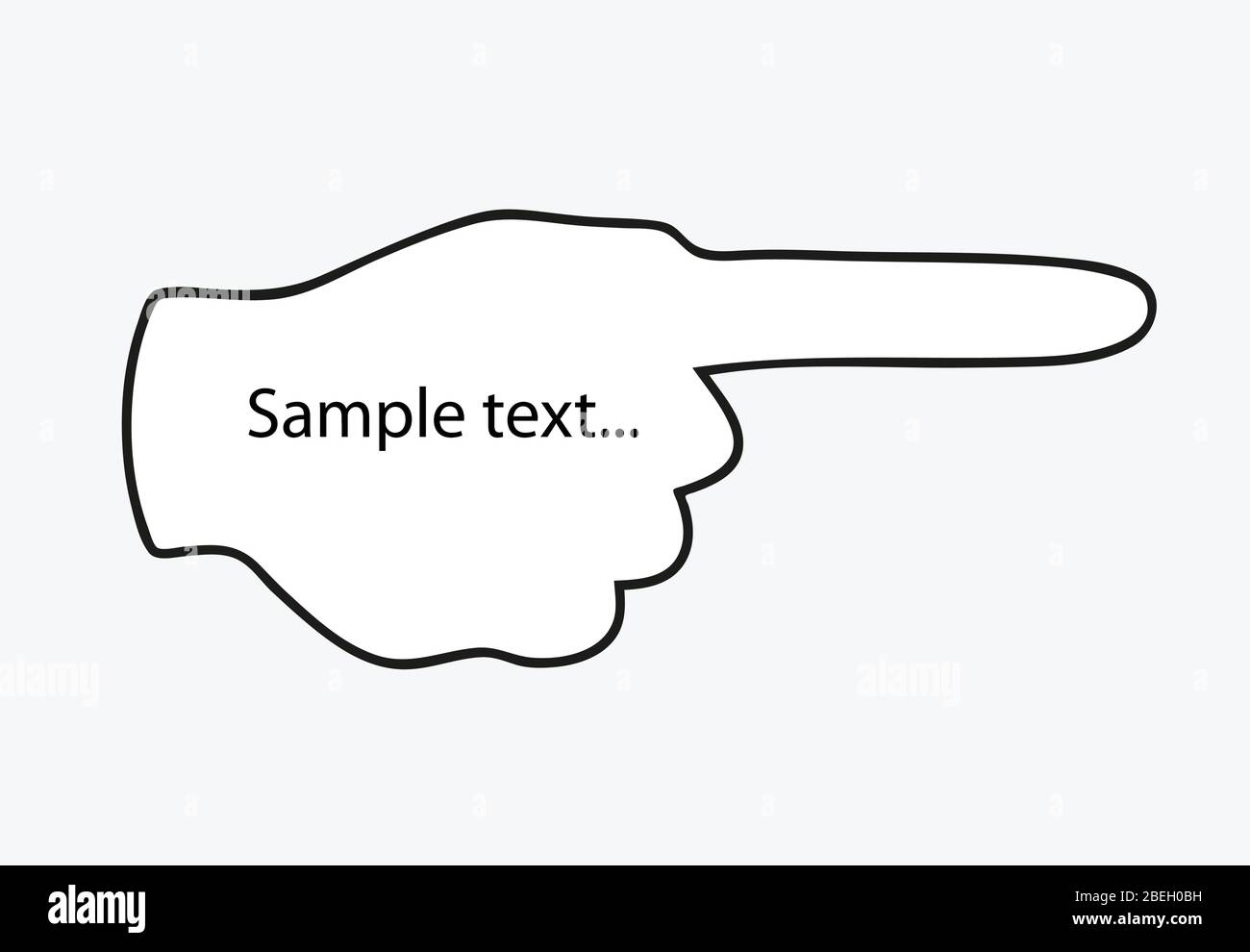 Illustration hand indicating showing direction hi-res stock photography ...