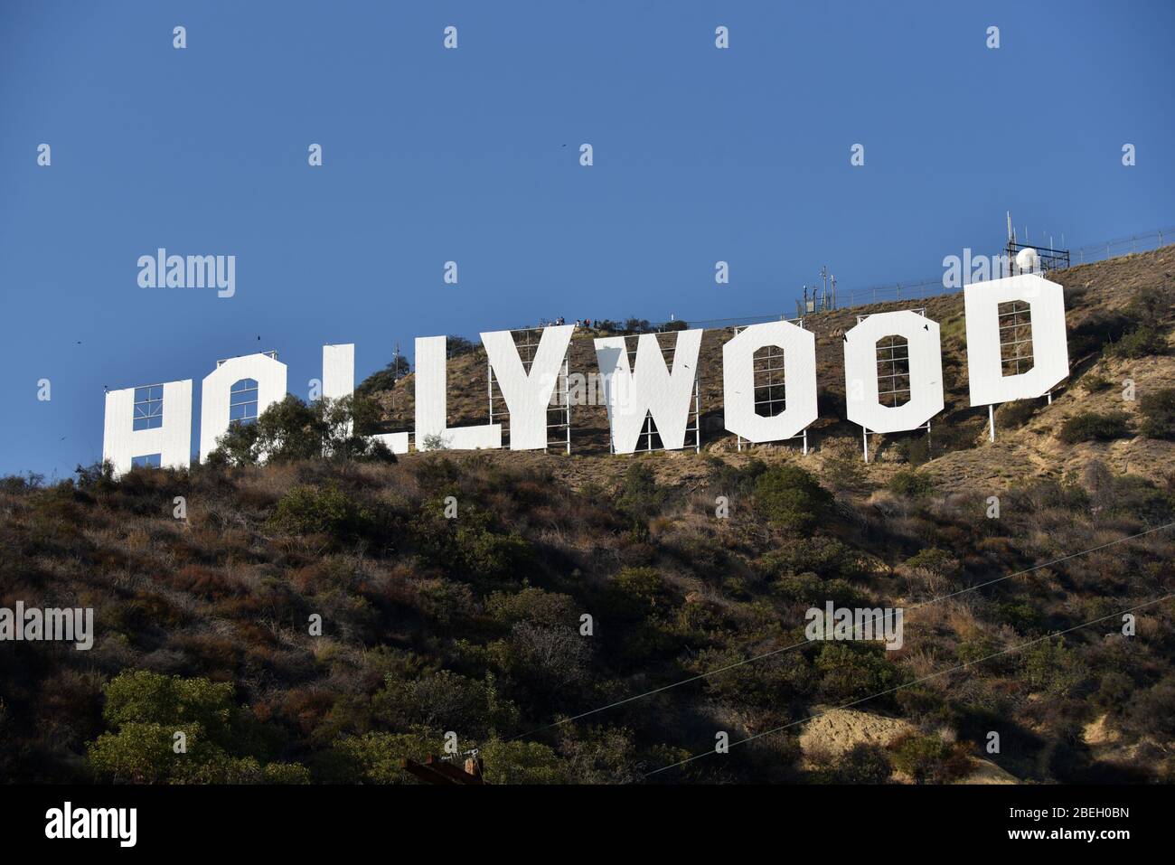 Los Angeles, CA/USA - November 20, 2108: Closeup view of the famous ...