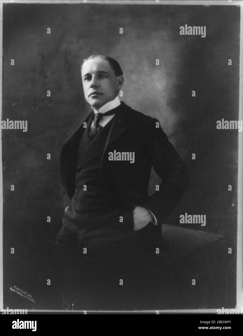 Henry Austin Adams, three-quarter length portrait Stock Photo - Alamy