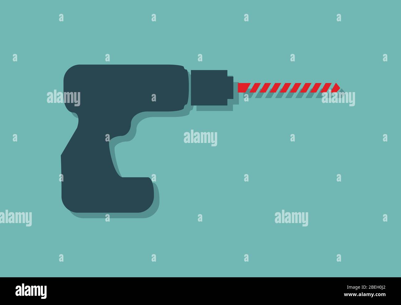 Drill symbol Stock Vector Images - Alamy
