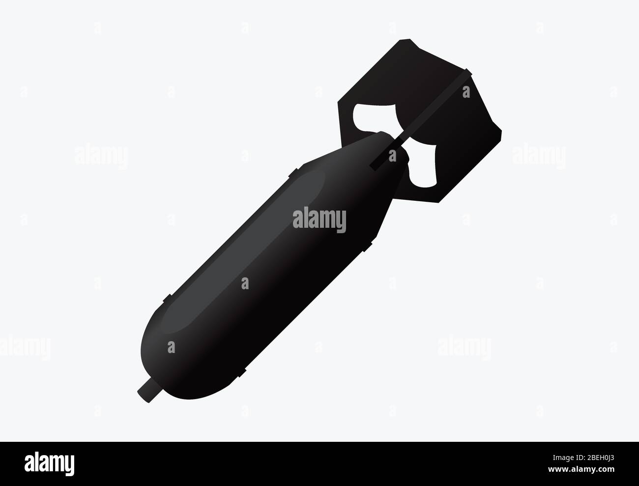 Falling retro air bomb icon, weapon, military and missile sign, vector ...