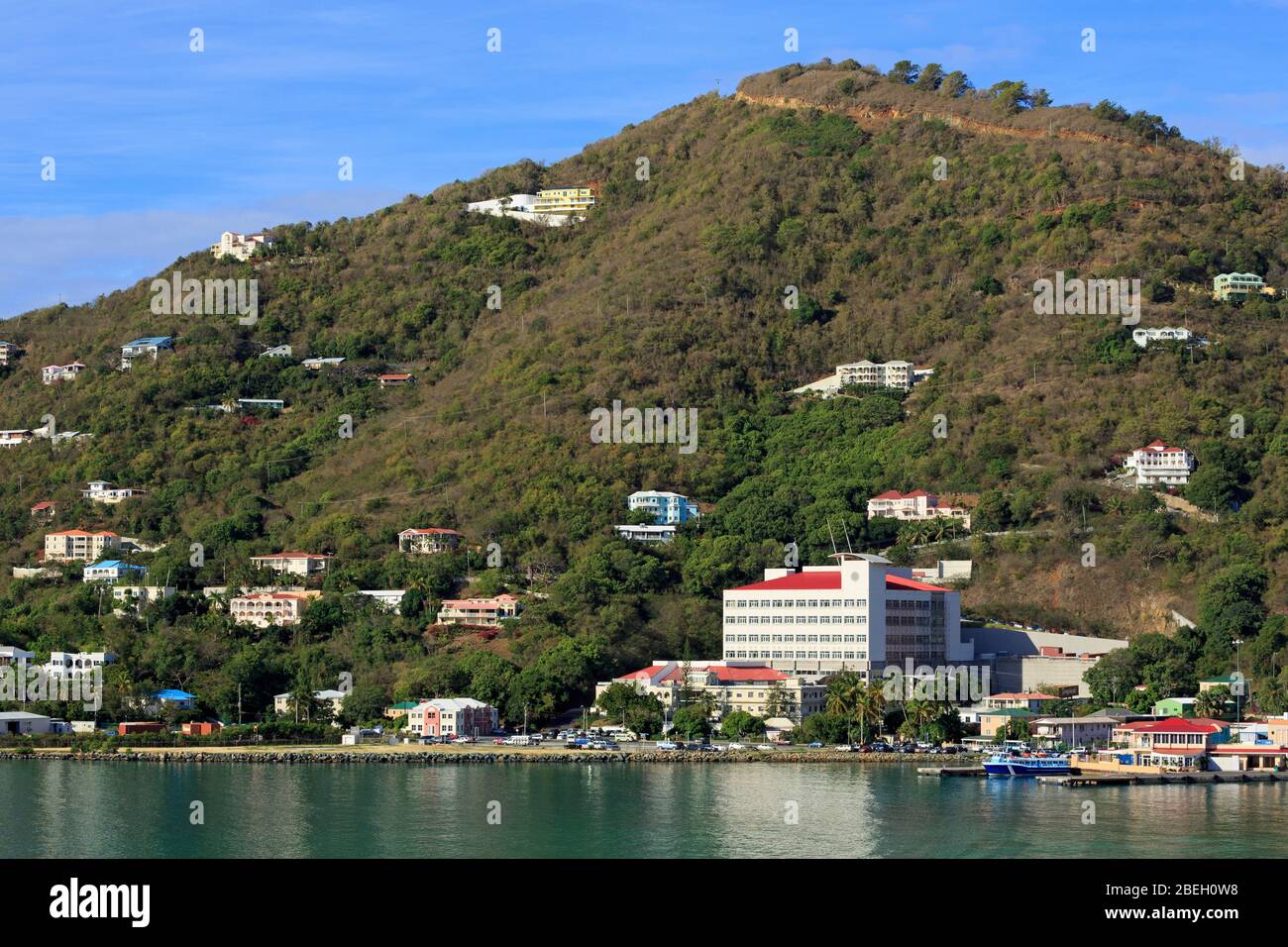 Downtown Road Town,Tortola,British Virgin Islands,Caribbean Stock Photo ...