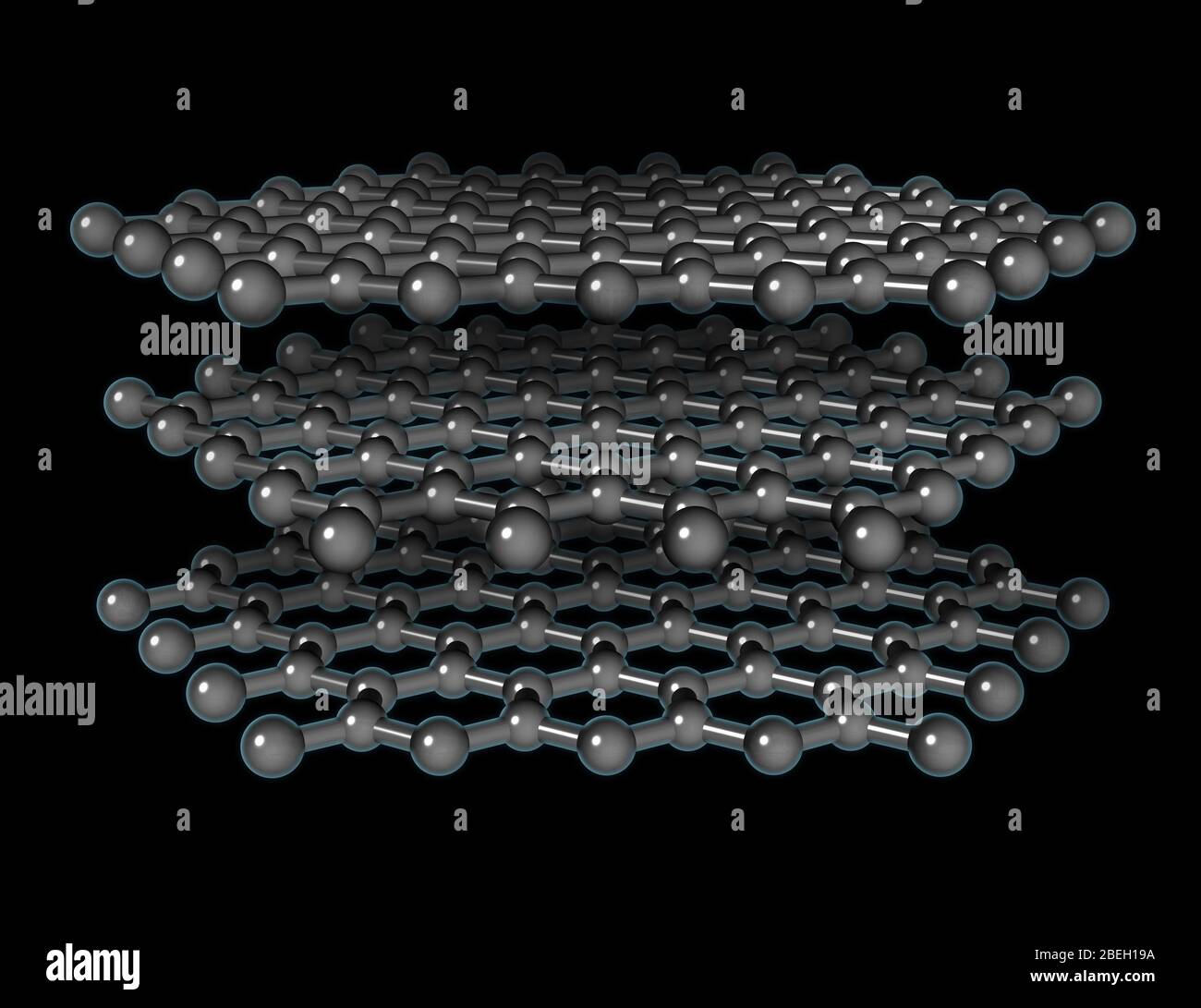 Graphite Molecular Model Stock Photo - Alamy