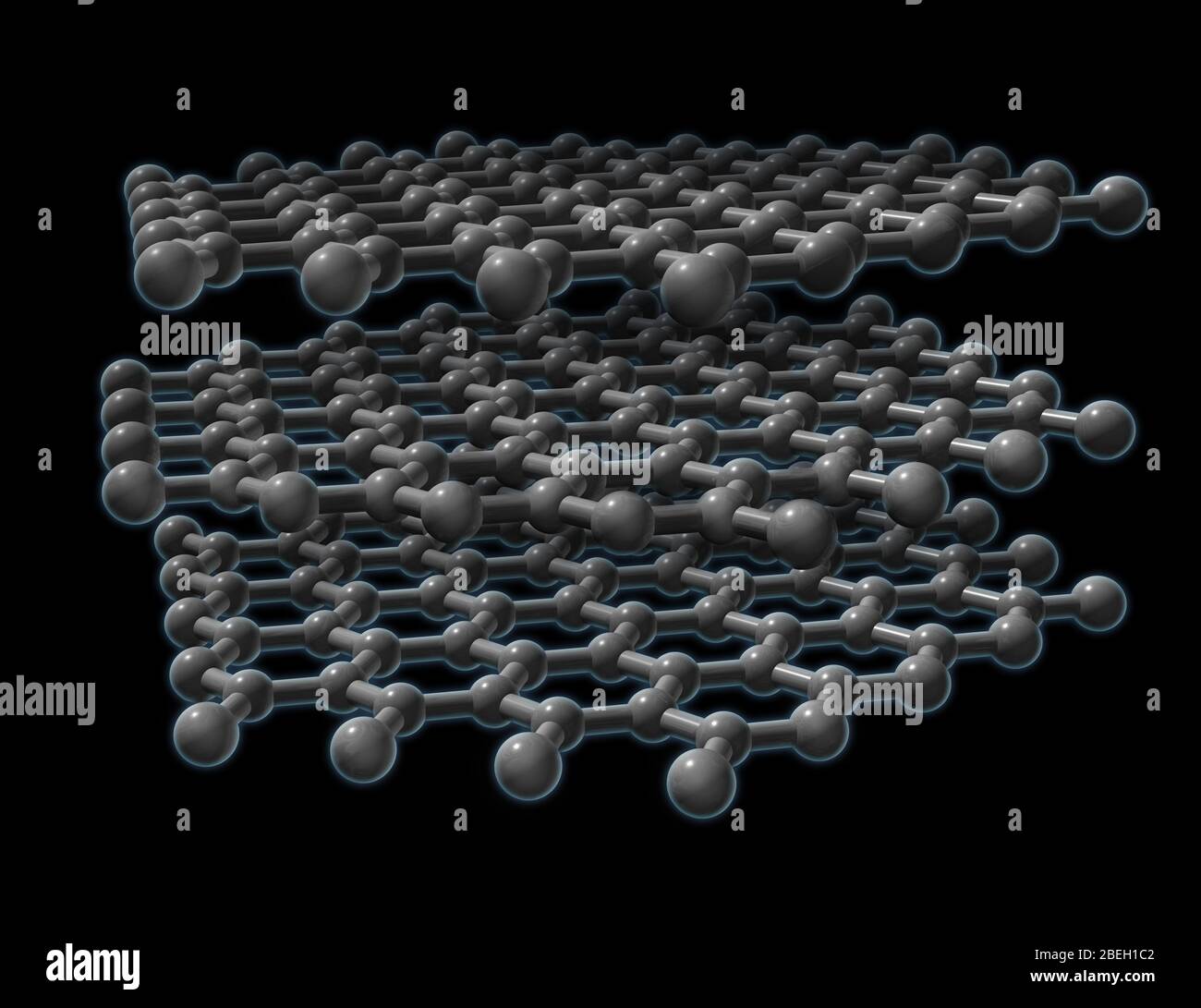 Graphite Molecular Model Stock Photo - Alamy