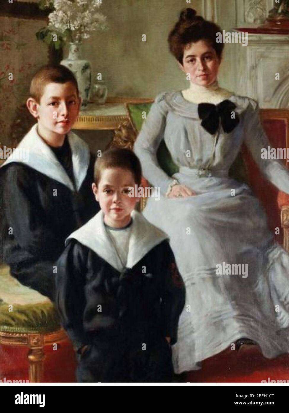 Henry Caro-Delvaille - Portrait de famille Stock Photo - Alamy