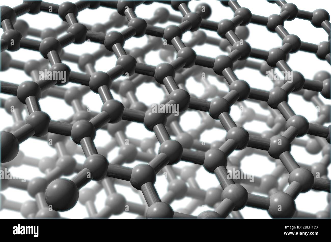 Graphite Molecular Model Stock Photo - Alamy