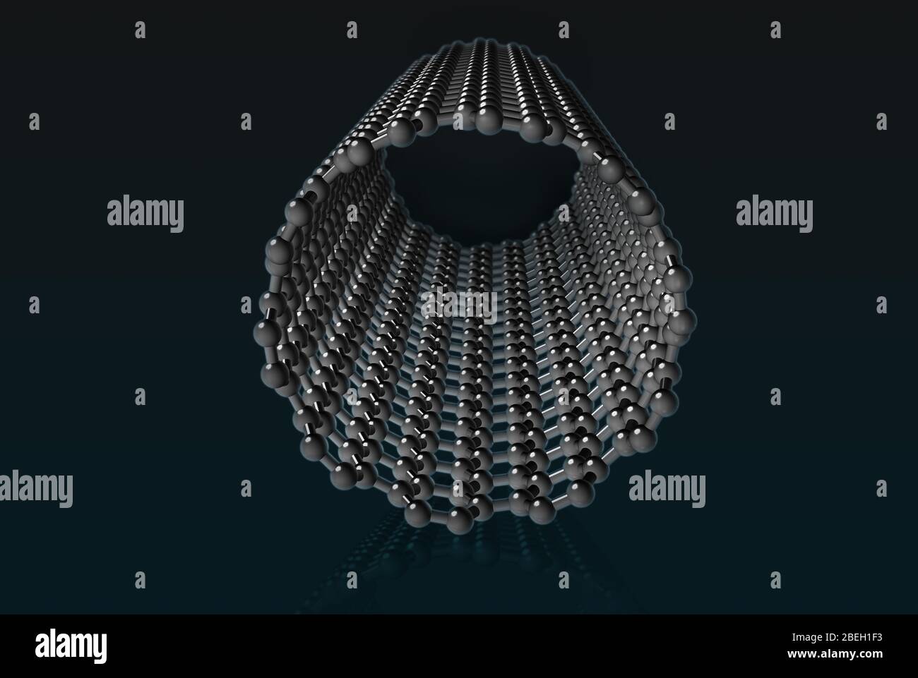 Carbon Nanotube Molecular Model Stock Photo - Alamy