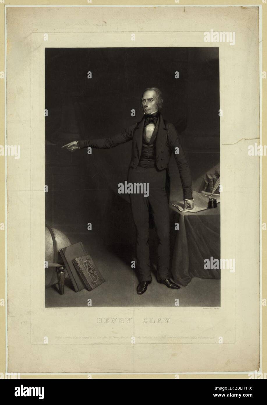 Henry Clay / painted by James Wise ; engraved by J. Sartain Stock Photo ...